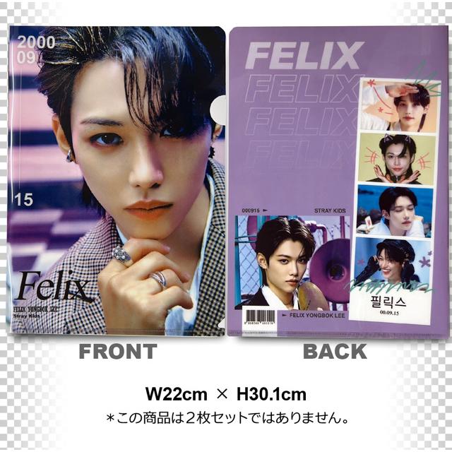 【送料無料・速達】フィリックス Felix (Stray Kids / ストレイキッズ) クリア フォルダー / ファイル (Clear Folder / File) [A4 SIZE ...