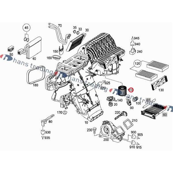 ベンツ W164 W251 フロントエアコン ブロアモーター/純正品 ブロワモーター 右ハンドル用 新品 : 1648350607 : ハンズ ...