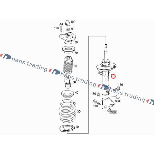 ベンツ W204 W207 C207 フロントショック/純正品 フロントダンパー アヴァンギャルド 2043200530 204-323 ...