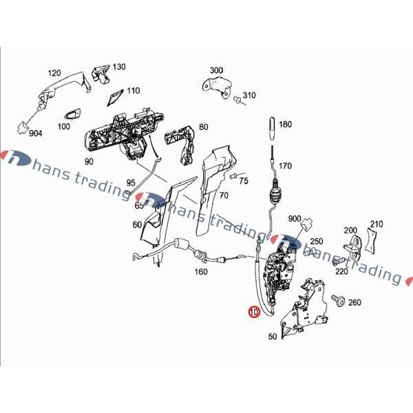 ベンツ 純正品 右フロント ドアロック W204 W212 W218 W207 W197 アクチュエーター 右前 2047201635 ...