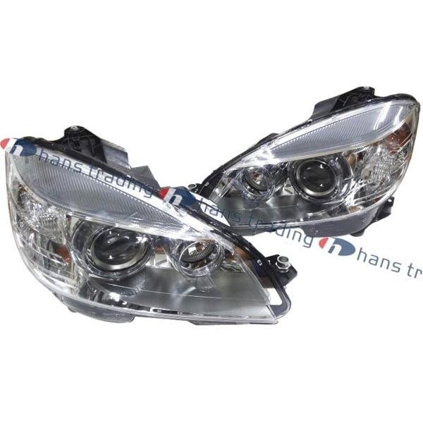 ※要在庫確認 ベンツ 純正OEM W204 Cクラス 前期用 バイキセノンヘッドライト ASSY 左右セット MARELLI製 ...