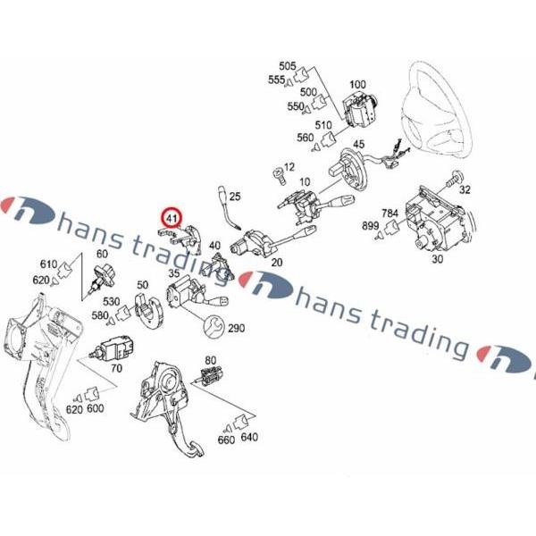 ※要在庫確認 純正品 ベンツ W211 W219 ステアリングアングルセンサー 舵角センサー 2115459832 1715450532 ...
