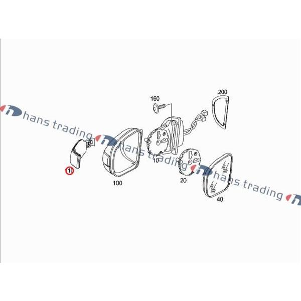 ※要在庫確認 ベンツ 純正品 右ドアミラーウィンカーレンズW220 Sクラス W215 CLクラス 後期用 右側 2208200621 ...