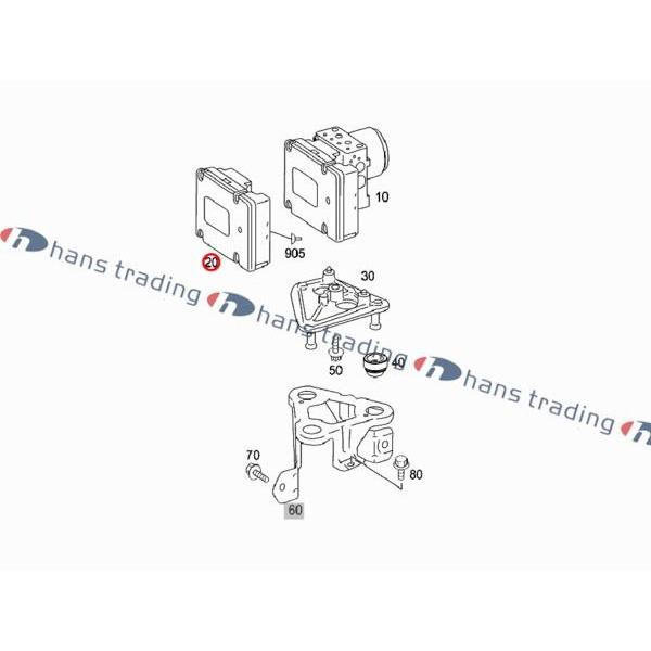 ※要在確 ベンツ 純正品 W221 W216 ESPコントロールユニット 2215459032 2215451116 2215456932 ...