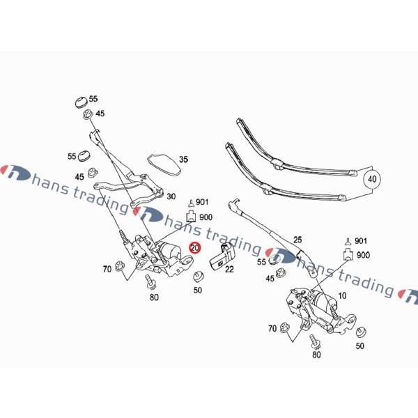 Sクラス W221 CLクラス W216 右ワイパーモーター/純正品 2218204142 2218201842 新品 : ハンズ ...