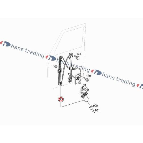 ※要在庫確認 ベンツ 純正品 Gクラス W463 右フロント パワーウィンドーレギュレーター ゲレンデ 右前 4637201446 ...