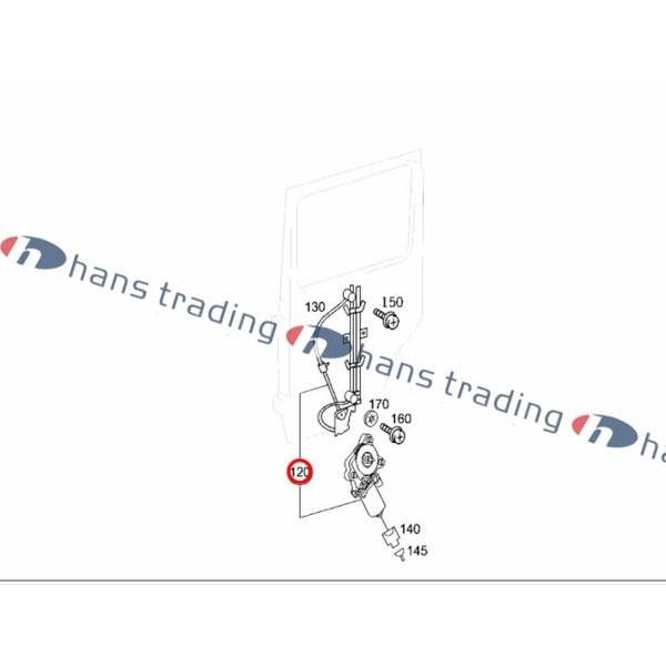 純正品ベンツ W463 ロング リア リヤ パワーウィンドーレギュレーター 右後 パワーウインドウレギュレーター 463-730-0846 ...