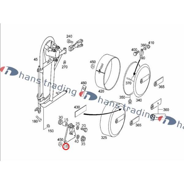 ベンツ Gクラス W463 スペアタイヤキャリアプレート/純正品 G320 G36AMG G500 G55AMG 新品 4638901644 ...