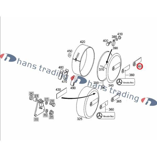 ベンツ 純正品 Gクラス W463 スペアタイヤカバープレート ゲレンデ スターマークプレート G320 G500 G55等 ...