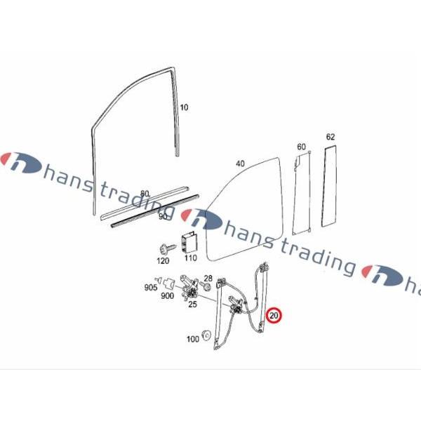 W639 フロント右 パワーウインドーレギュレーター 右/純正品 6397200146 右前 右フロント パワーウインドウレギュレーター ...