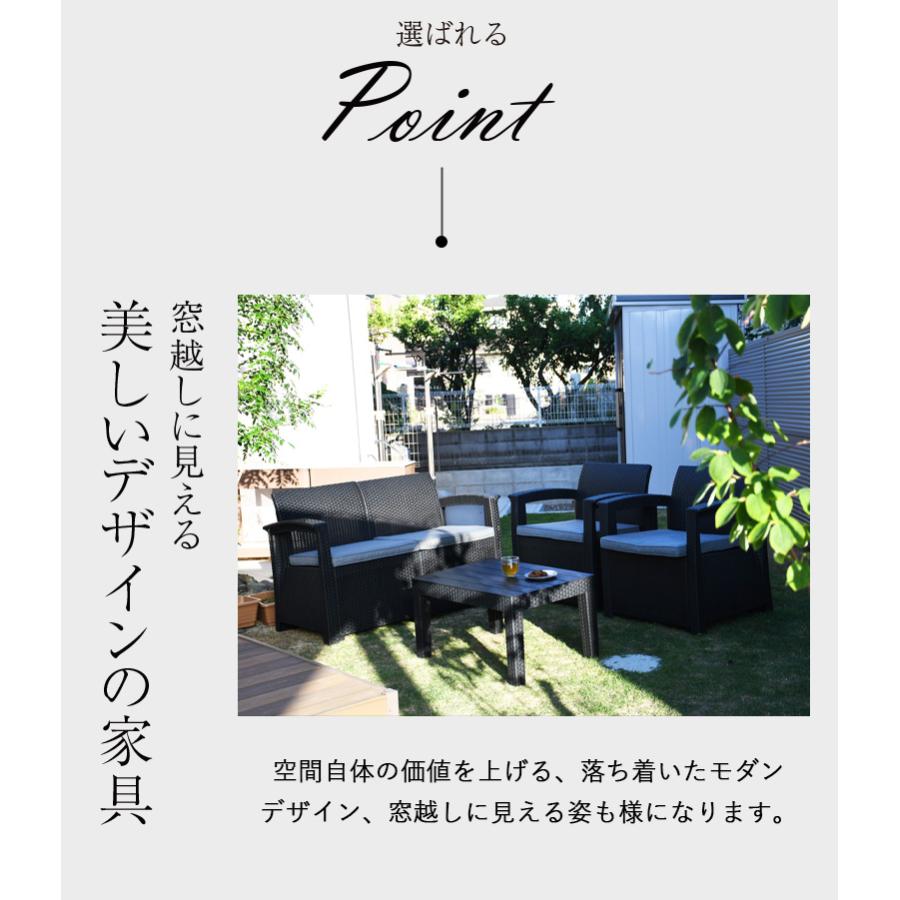 期間限定価格29800 ガーデン テーブル セット おしゃれ ラタン調 イノバ マリーランド 4点セット 大型宅配便 hnw1 :4573405819363:DEPOS - 通販 ...