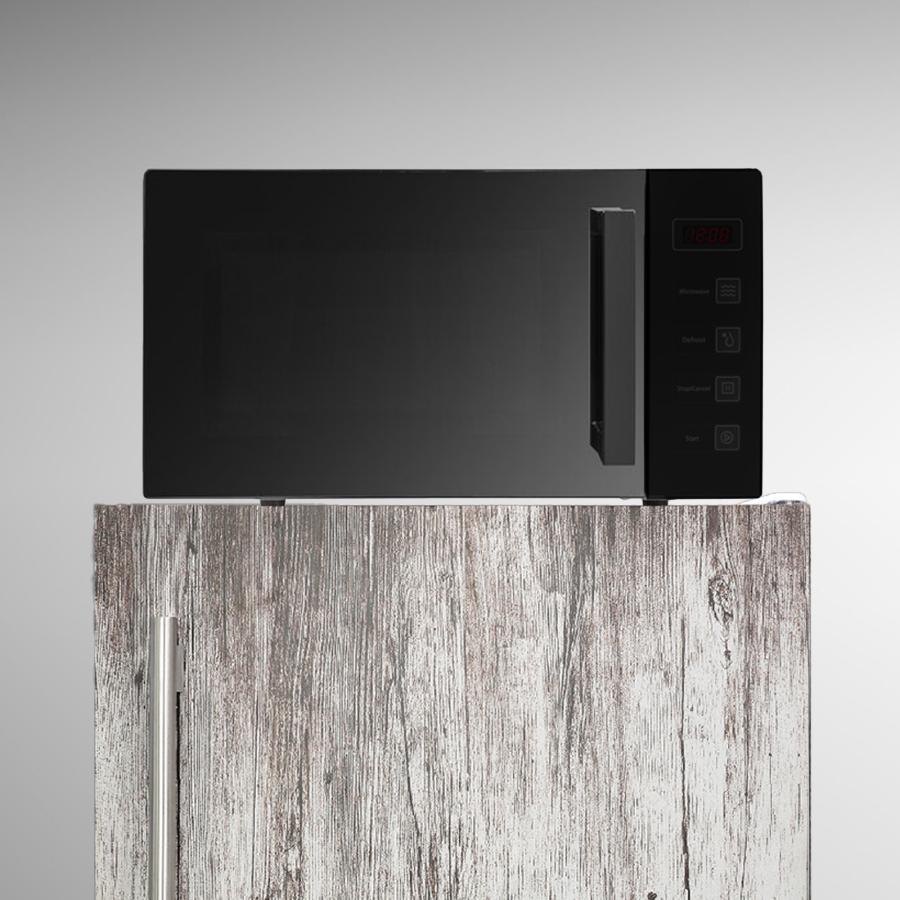 Hanx 【セール】冷蔵庫 122L 直冷式 ワンドア冷蔵庫 グレーウッドxマットホワイト 小型 木目 8段階温度調節 1年保証 日本メーカー Hanx-Home HH-RC22120GW ...