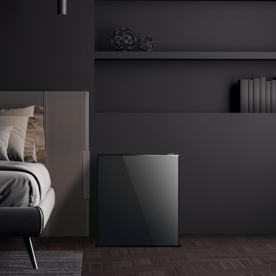 Hanx 冷蔵庫 23L ペルチェ式 1ドア冷蔵庫 ブラックガラス x マットブラック ワンドア 小型 左右両開き 1年保証 日本メーカー Hanx-Home HH-RP2023GB ...