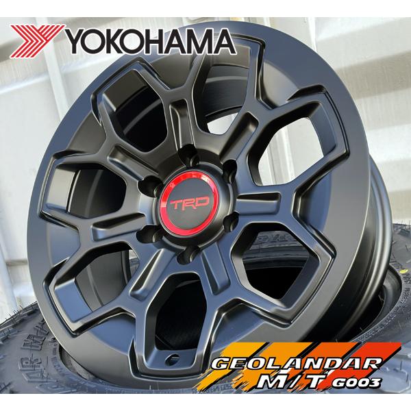 GEOLANDAR ハイラックス GUN125 サーフ プラド タコマ ハマーH3 FJクルーザー 17インチタイヤホイール YOKOHAMA MT G003 265/70R17 285 ...