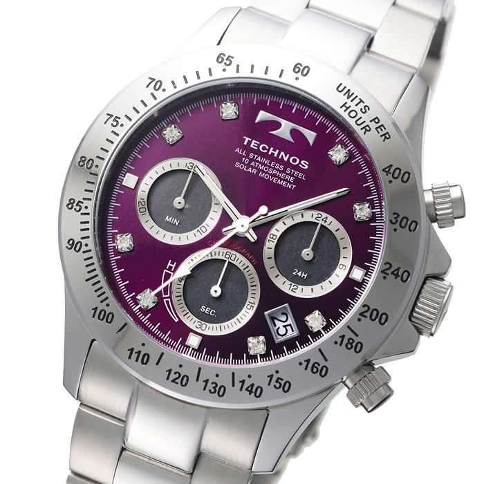 【国内正規品】TECHONOS テクノス メンズ腕時計 ソーラー クロノグラフ 10気圧防水 T4B34SM T4B34SR : t4b34 ...