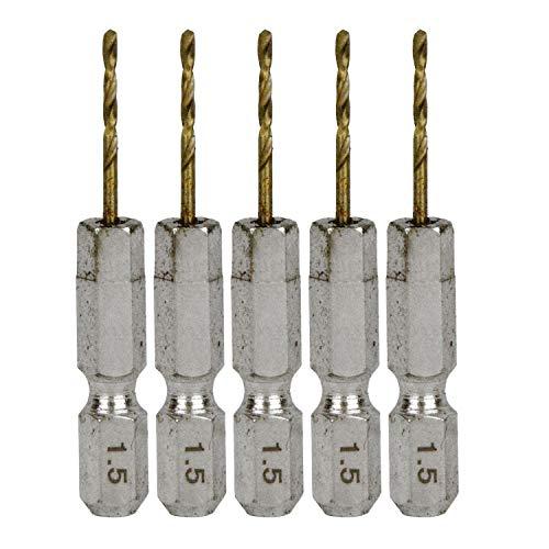 SK11 六角軸Tin鉄ドリル 極短 5本組 1.5mm : abc680867fea : 川西ストア - 通販 - Yahoo!ショッピング