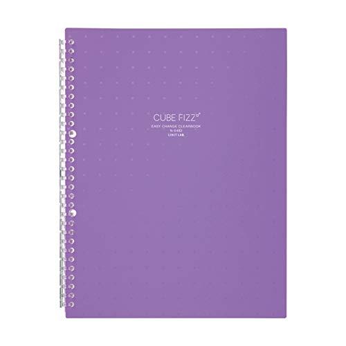 リヒトラブ ファイル クリヤーブック 交換式 A4 30穴 10枚ポケット CUBE FIZZ パープル 不透明 N6482-10 : 川西ストア - 通販 - Yahoo!ショッピング