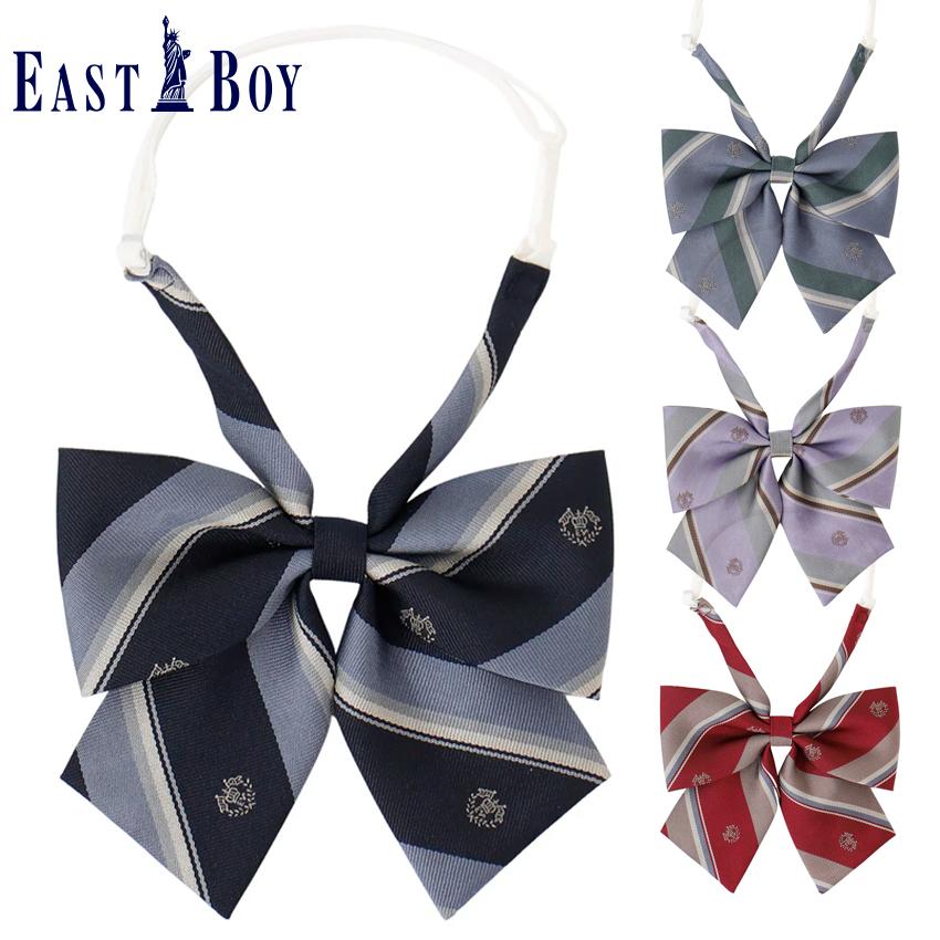 EASTBOY Venus レジメ×紋章柄リボン スクールリボン ライトバックル 学生 制服 女子 女子高生 高校生 中学生 ストライプ イーストボーイ ヴィーナス 4219056 : est ...