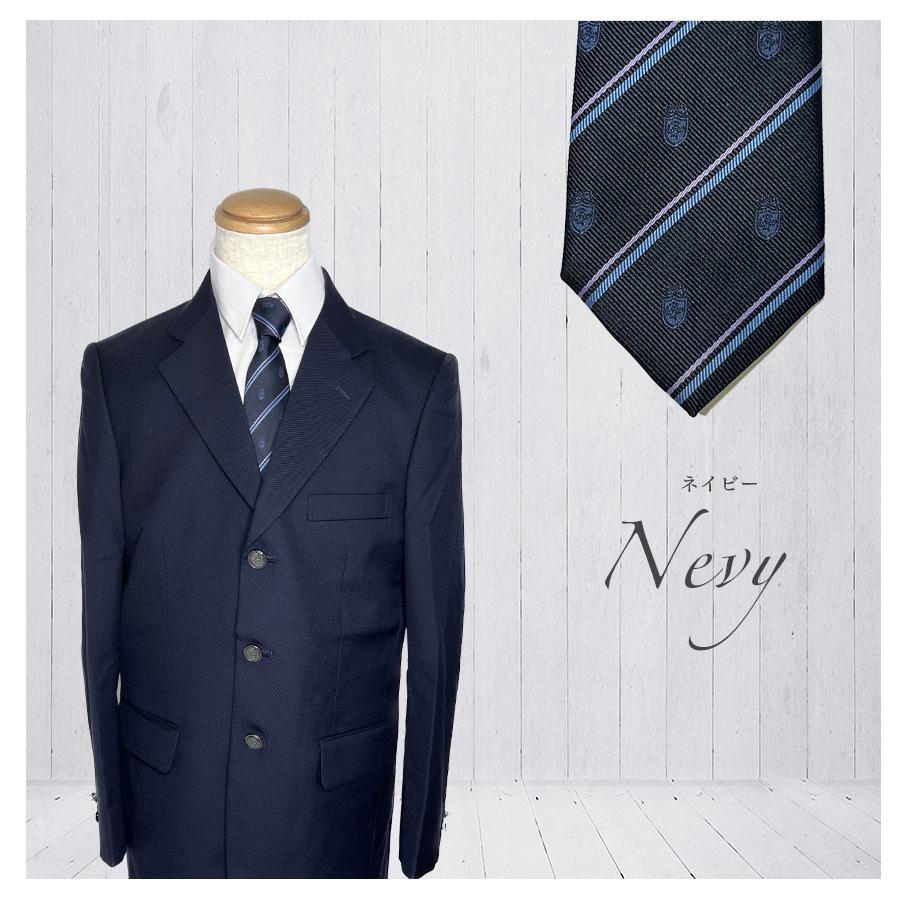 HANECTONE スクールネクタイハネクトーン classroom 剣巾7cm クレストタイプ 織生地 結びタイ ストライプ エンブレム 赤 紺 緑 エンジ ネイビー 学生 制服 ...