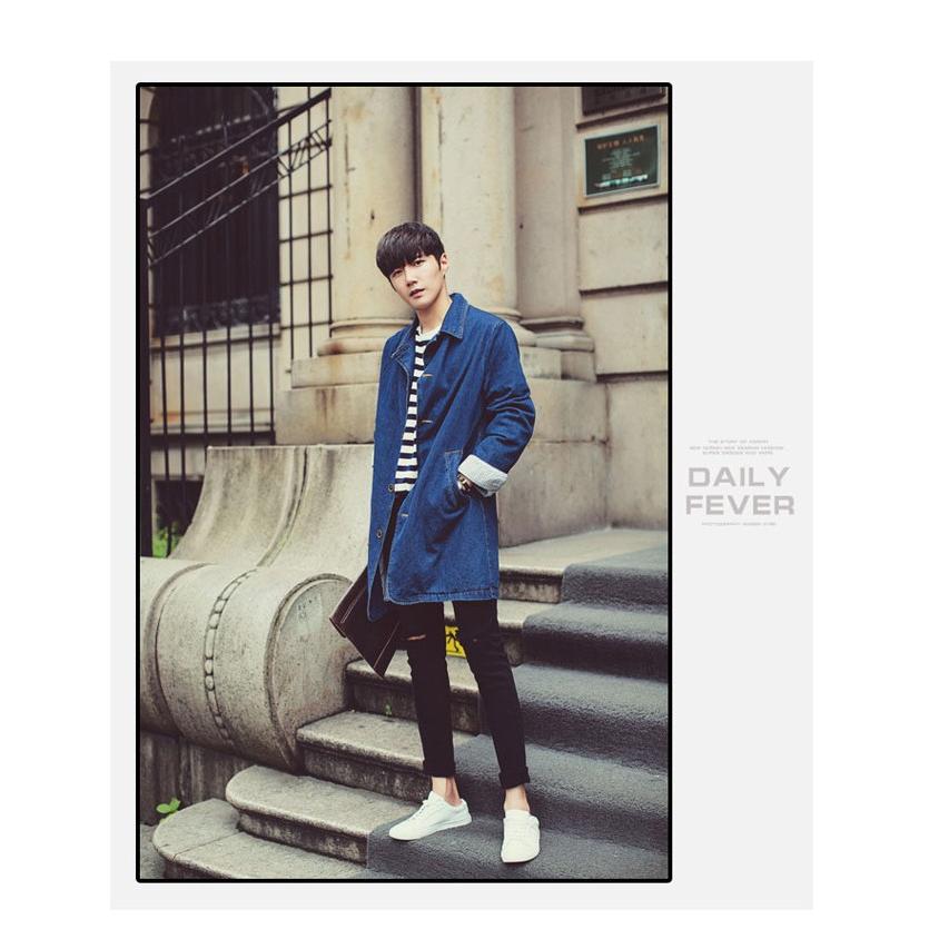 デニム コート メンズ ジーンズ ロング丈 M L XL XXL 春 秋 20代 デニム コート メンズ ジーンズ ロング丈 M L XL XXL 春 秋 20代