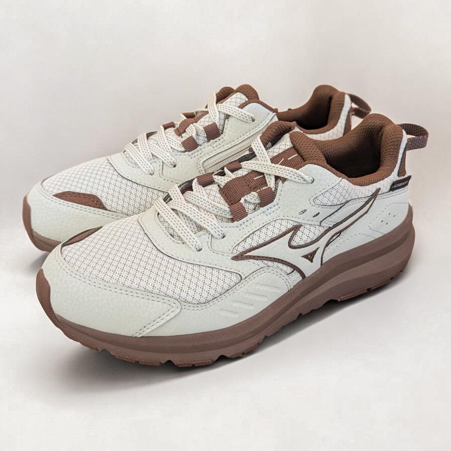 ミズノ ウォーキング シューズ スニーカー ウエーブフリーライドWP SW 防水 ベージュ B1GE240149 ブラック ...