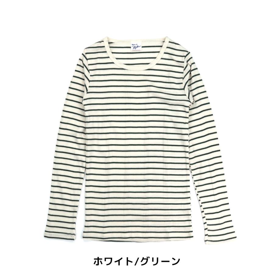 レディース Robert P. Miller ロバートピーミラー 813C Panel-rib L/S Tee Tシャツ パネルリブ 長袖 ...