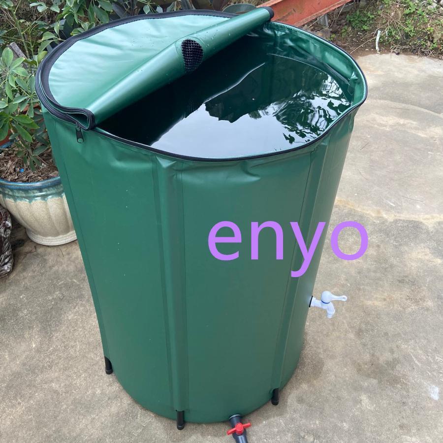 雨水タンク 集水器貯水タンク折りたたみ式雨水タンク 家庭用貯水容器 集水容器 雨水を集める 雨水収集バケツ 水を貯める 蛇口付き 大容量 100L/200L/225L/250L ...