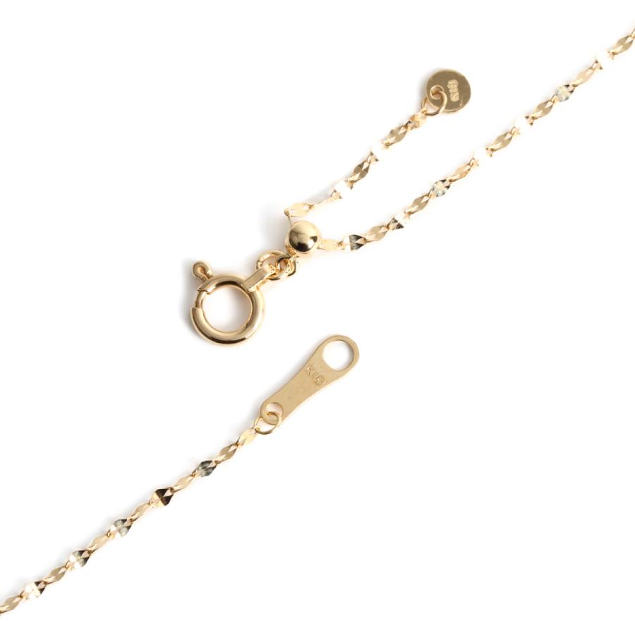 18金 ネックレス ペタル チェーン 45cm ゴールド フリーアジャスター 幅1.2mm 18k K18 : ハッピーグッツショップ - 通販 - Yahoo!ショッピング