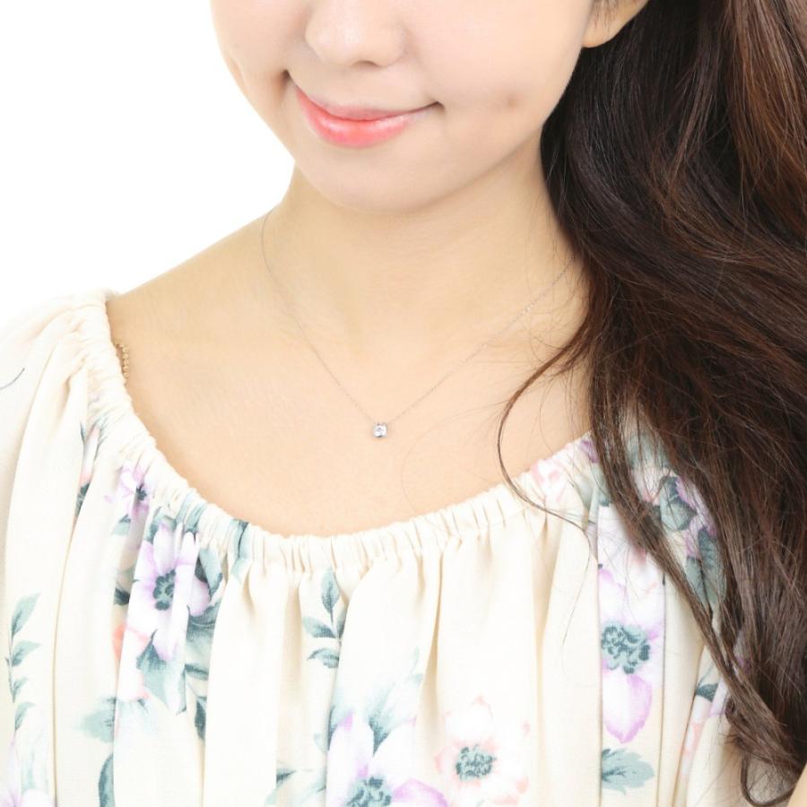 18金 ネックレス ムーンストーン 0.2ct 一粒 馬蹄 幸運を運ぶ クローバー ホワイトゴールド 誕生石 プレゼント ギフト : ハッピーグッツショップ - 通販 - Yahoo!ショッピング