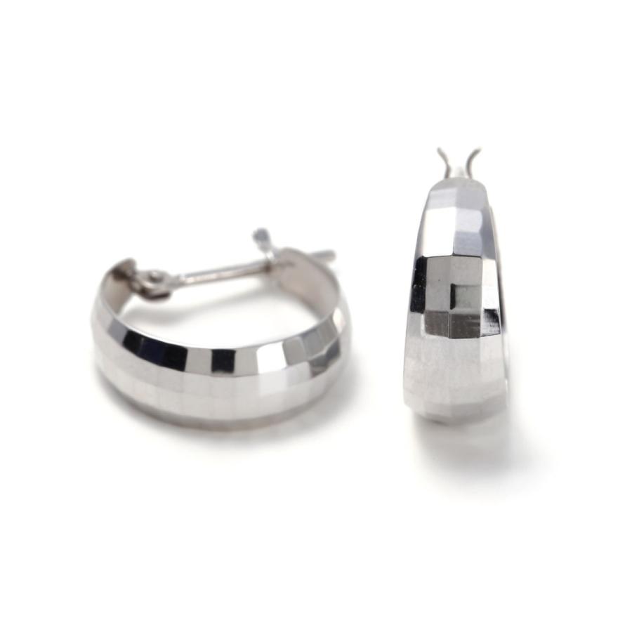 ブランド登録なし フープピアス ミラーカット 月甲 5×13mm 両耳 リング ピアsu ホワイトゴールド メンス レディース 14金 k14 14k アクセサリー : ハッピーグッツショップ ...