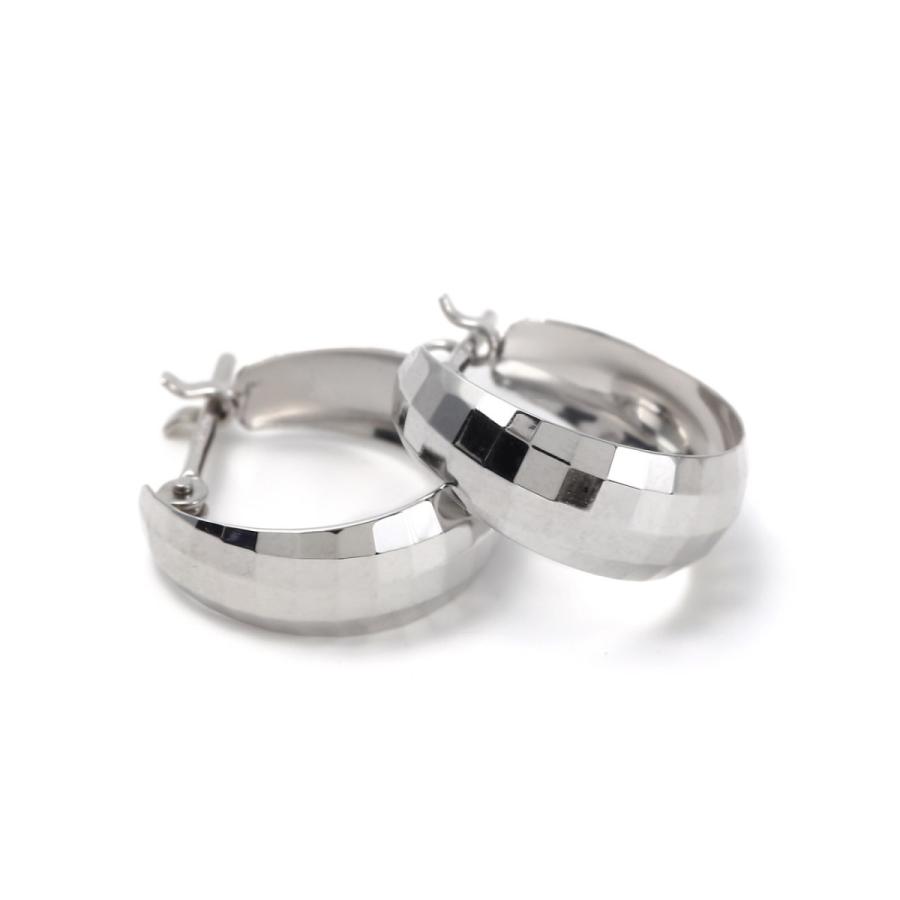 ブランド登録なし フープピアス ミラーカット 月甲 5×13mm 両耳 リング ピアsu ホワイトゴールド メンス レディース 14金 k14 14k アクセサリー : ハッピーグッツショップ ...