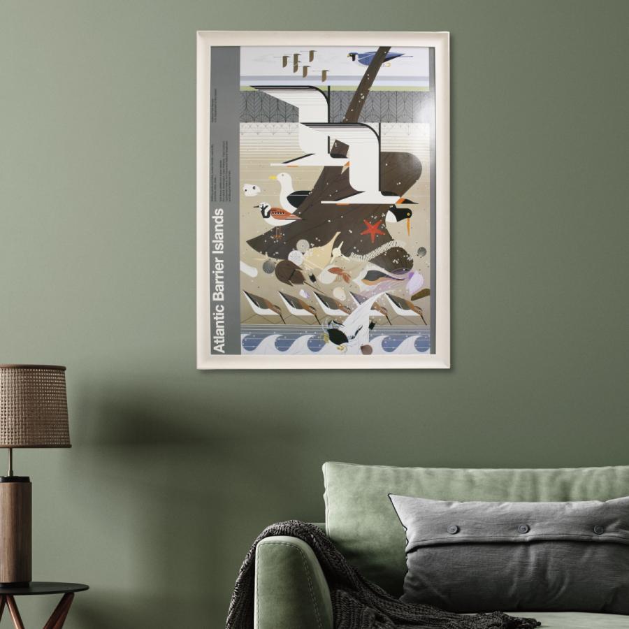 チャーリーハーパー 額入りポスター CH02 「Atlantic Barrier Islands―National Park Poster ...