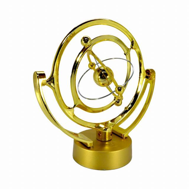 テーブルモビール 電動 やじろべえ 惑星 ゴールド 科学のインテリア 癒し 動き続ける振り子 置物 バランスアート TM-305 宅配便のみ : バラエティ雑貨 ハッピーパッチ - 通販 ...