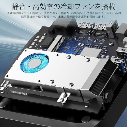 ミニpc N97 mini pc2023 動作より安定最大3.6GHz小型pc 4C 4T 16GB DDR4 3200MHz 512GB M.2 NVMe PCle3.0 SSD WIFI ...
