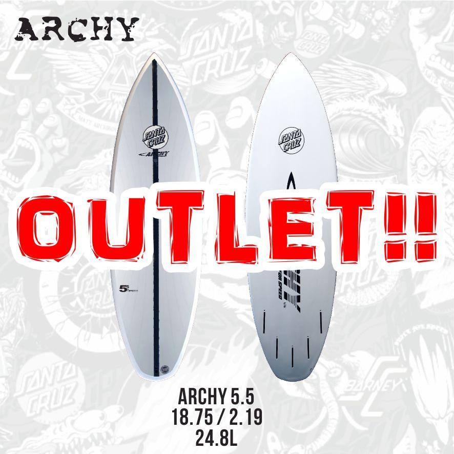 【OUTLET】SANTA CRUZ Archy 5.5 : SURF CLUB ヤフーショッピング店 - 通販 - Yahoo!ショッピング
