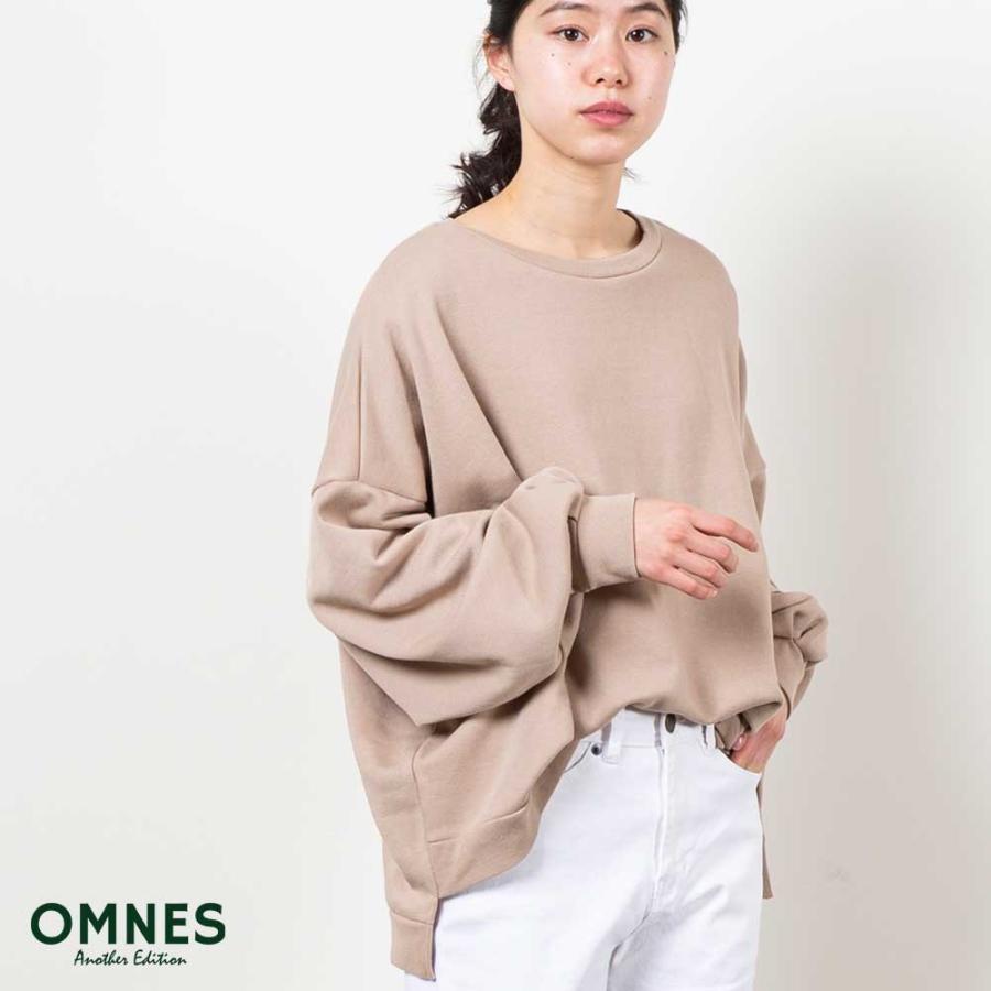 レディース フリーサイズ OMNES Another Edition 裏毛スウェット ルーズオーバーシルエットプルオーバー トップス カジュアル カットソー : 7120-5048 ...