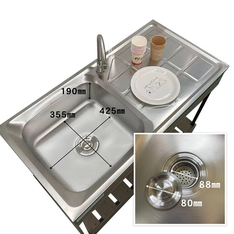 人工木ガーデンシンク 大 約W1000×D500×H780mm アッシュブラウン ブラウン : ハードエイト - 通販 - Yahoo!ショッピング