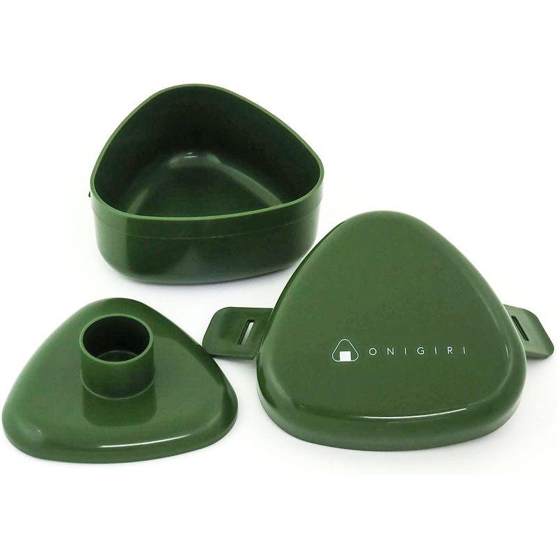 OSK 弁当箱 おにぎりランチ にぎらず作れる爆弾おにぎりケース カーキ 押し型付き/フタを外して電子レンジOK/抗菌 日本製 LS-20 : はれのひ屋 - 通販 - Yahoo!ショッピング