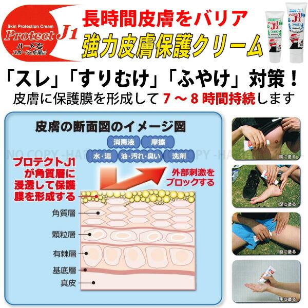 プロテクトJ1 90mL 1個【送料込】一部除く チューブ容器・長時間タイプ 強力皮膚保護クリーム スポーツでおきる皮膚トラブル アースブルー ...