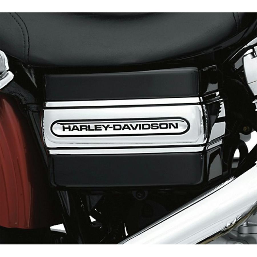66443-06 ハーレー純正 バッテリーカバーバンド／ハーレーダビッドソンロゴScript Battery Cover Band／ダイナ ...