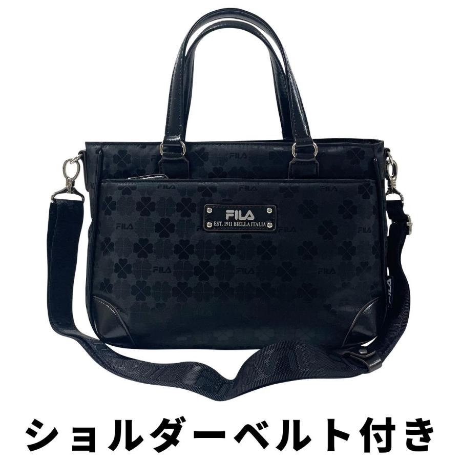 FILA フィラ 手提げ ハンドバッグ ショルダーバッグ 婦人 女性 レディース 大人 2WAY 3層 3ルーム 軽量 ポケット 母の日 かわいい 上品 タウンユース 00202 ...