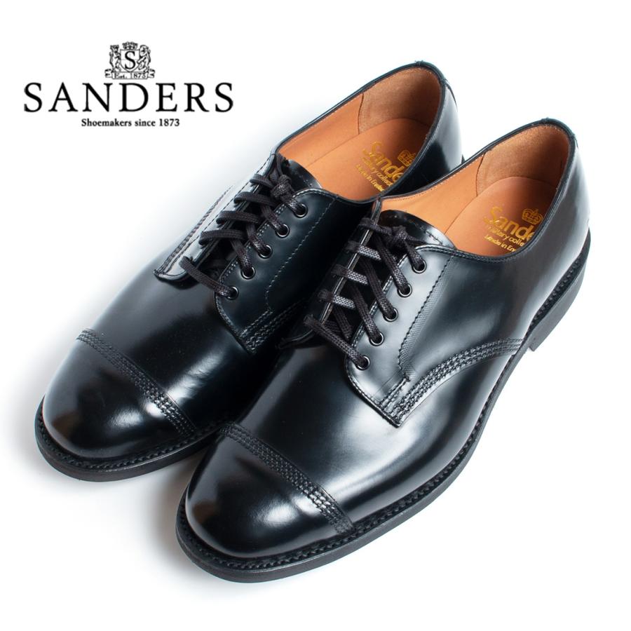 SANDERS（サンダース） MILITARY DERBY SHOE ミリタリー キャップトゥ ダービーシューズ 1128 : HARTLEY ...