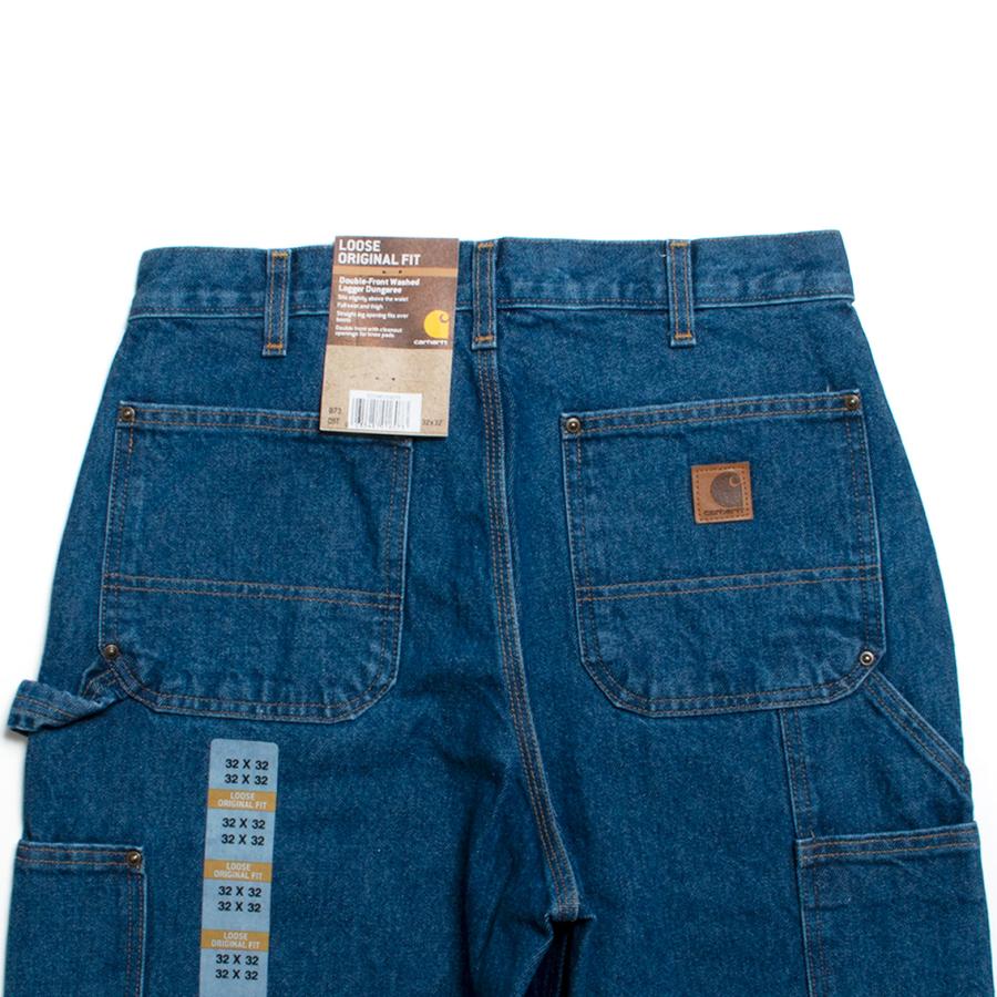 Carhartt カーハート B73 DOUBLE FRONT LOGGER DUNGAREE デニム ダブルニー ぺインターパンツ ...