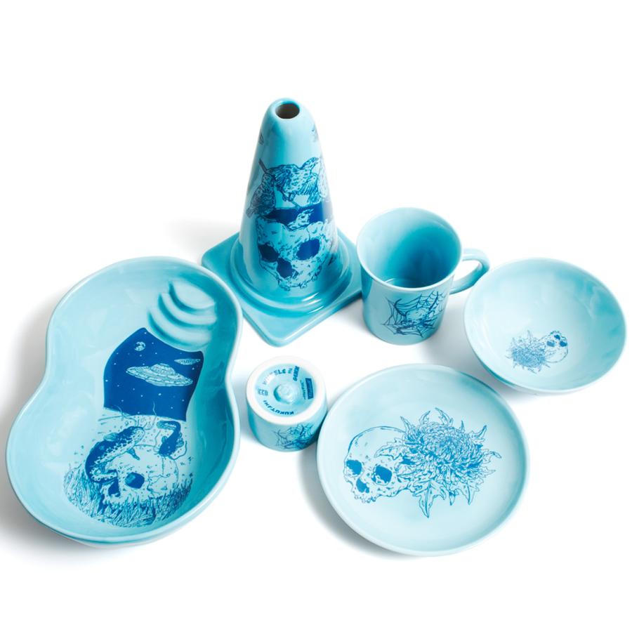 九九谷 × RADIALL HIROTTON ククタニ KIKU DOKURO - PLATE 丸皿 15cm 九谷焼 : HARTLEY - 通販 - Yahoo!ショッピング