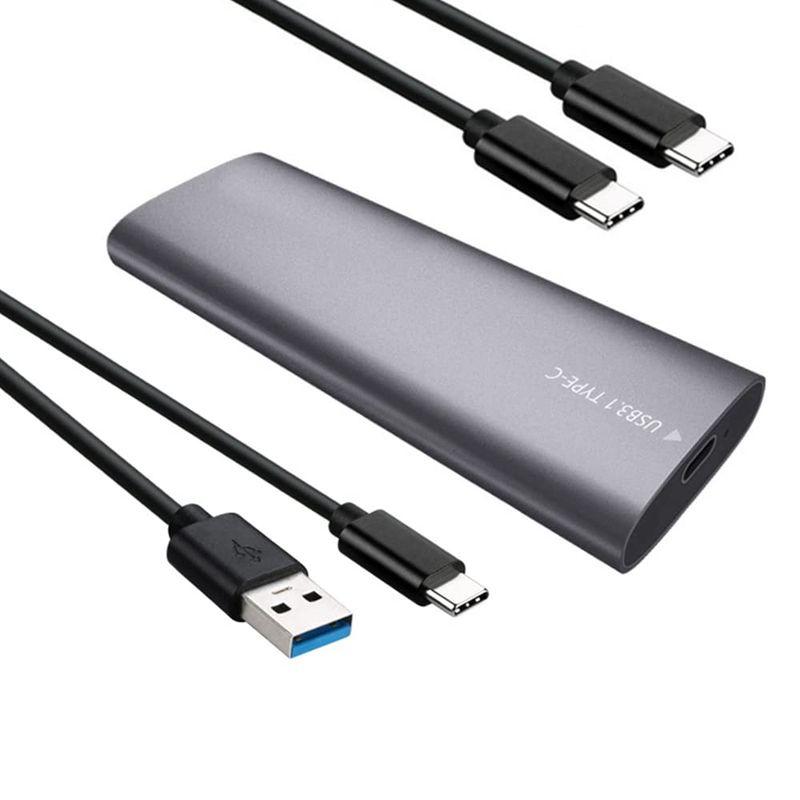 YFFSFDC M.2 SSD 外付けケース USB C 3.1 Gen2接続 SATA/NVME両対応 UASP対応 10Gbps高速転送 : 20231128174424-00151 ...