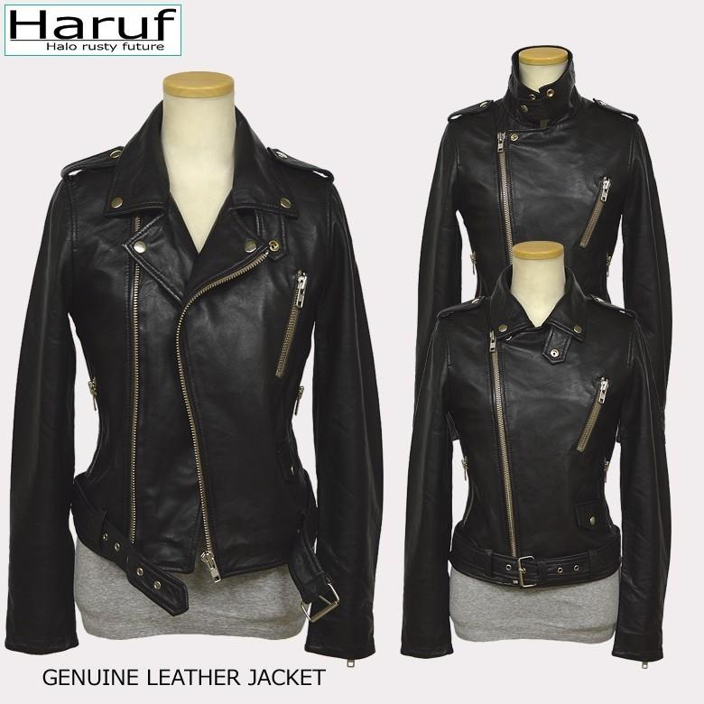 Haruf レザージャケット ライダースジャケット レディース 革 Haruf レザージャケット ライダースジャケット レディース 革