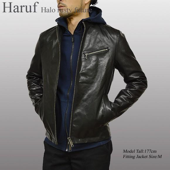 Haruf 革ジャン レザージャケット メンズ 本革 馬革 ライダース Haruf 革ジャン レザージャケット メンズ 本革 馬革 ライダース