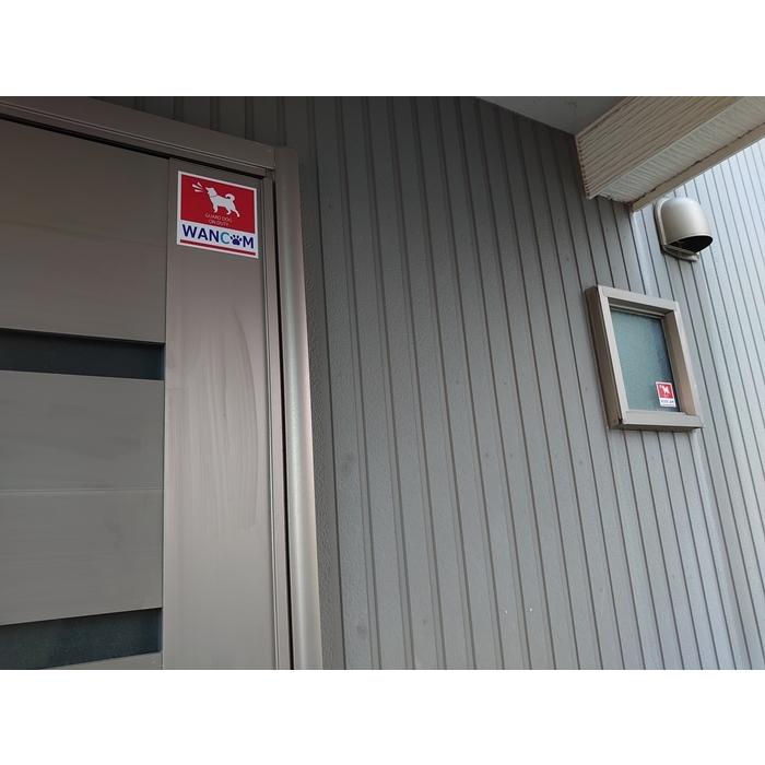 防犯シール(小)6cm角 6枚セット WANCOM(ワンコム)シェパード ステッカー セキュリティ対策に！犬を飼っていますステッカー : HARUFURE - 通販 - Yahoo!ショッピング