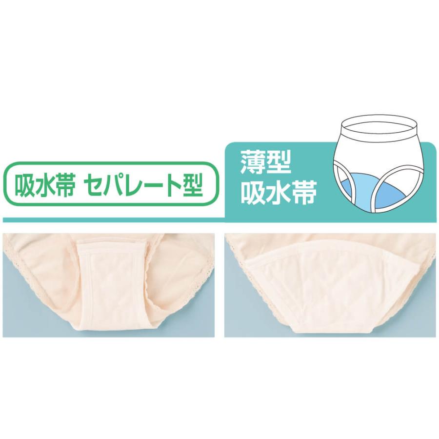 尿漏れパンツ 女性用 40cc 3L 綿100% 大きいサイズ 大寸 大きめ 2枚組 抗菌防臭 消臭 失禁ショーツ パッド パット : ハナサンテラス - 通販 - Yahoo!ショッピング