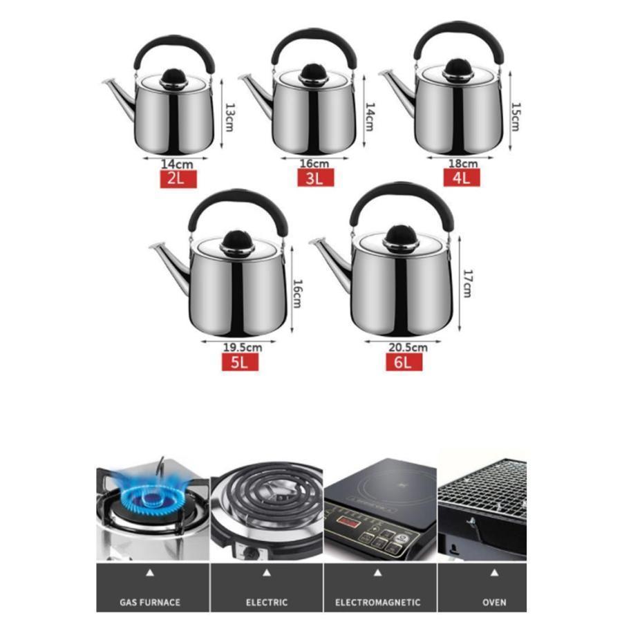 やかん ステンレス ケトル 笛吹 ih ステンレス 笛吹きケトル 2L 3L 4L 5L 6L 使いやすい 錆びない シンプル 直火対応 IH対応 ス :p210651368304:ハスミ商事 ...